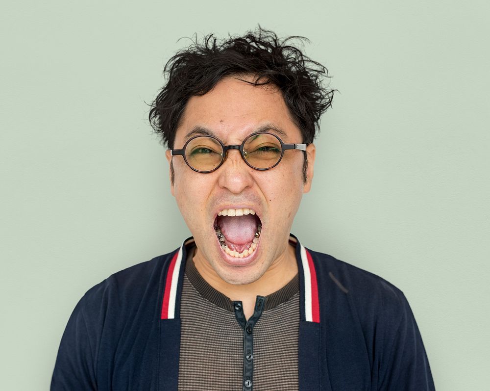 Man Face Scream Expression Emotion | Premium Photo - rawpixel