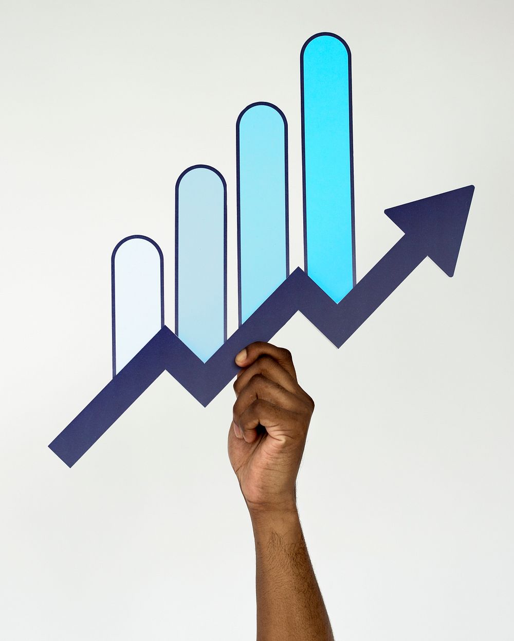 Hand Holding Graph Increase Sign | Premium Photo - rawpixel