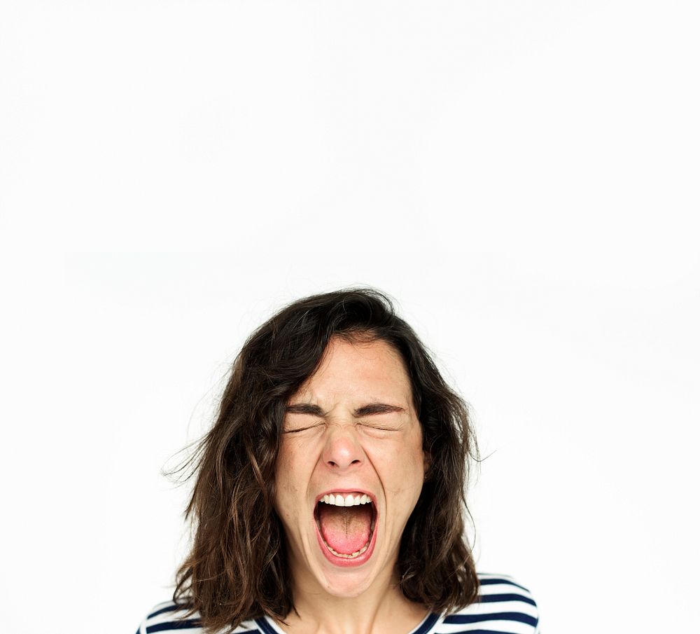 Woman Face Scream Expression Emotion | Photo - rawpixel