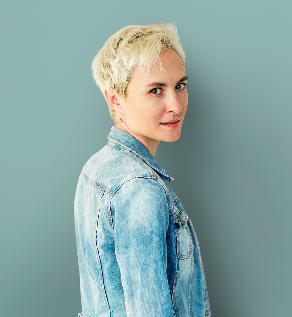 Caucasian Blonde Woman Staring Camera | Premium Photo - rawpixel