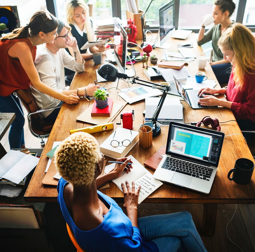 African Descent Brainstorming Working Workplace | Premium Photo - rawpixel