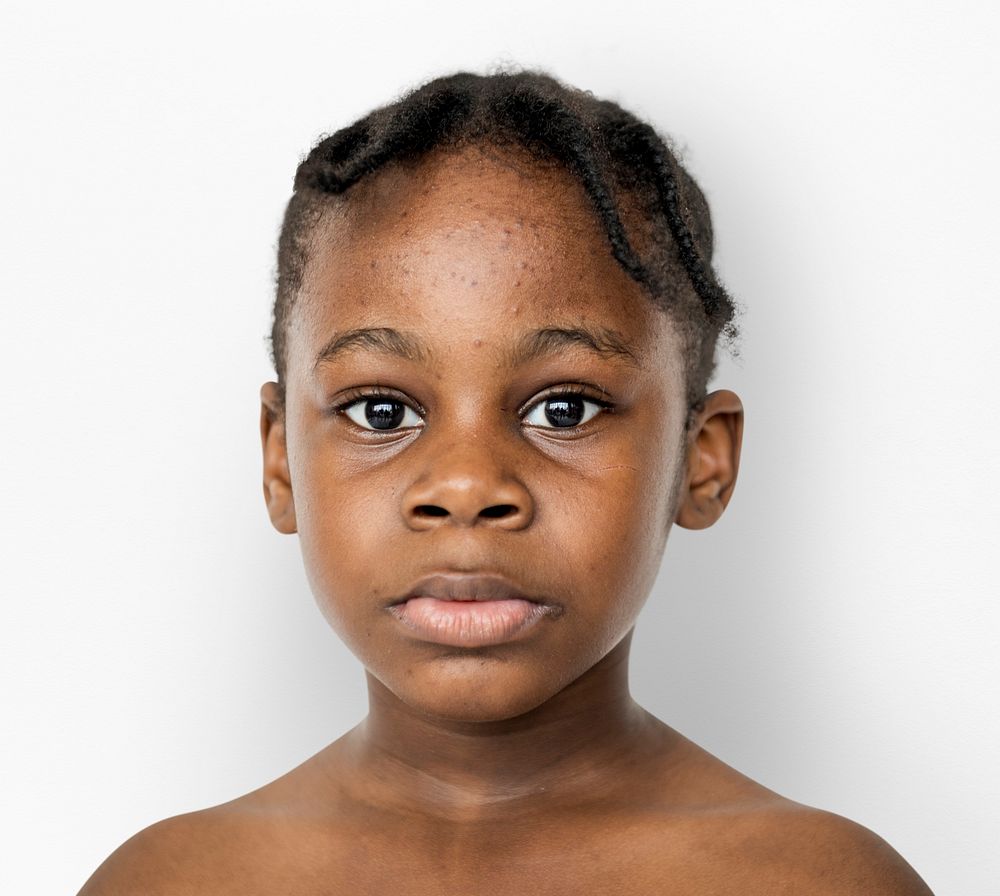 African kid portrait shoot with staring | Free Photo - rawpixel