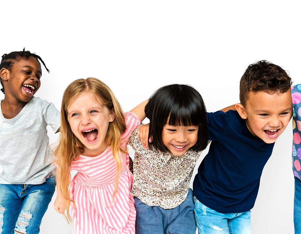 Group happiness little children huddle | Premium Photo - rawpixel