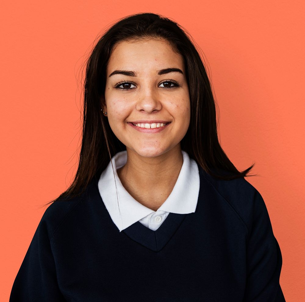 Young Student Uniform Studio Portrait | Premium Photo - rawpixel