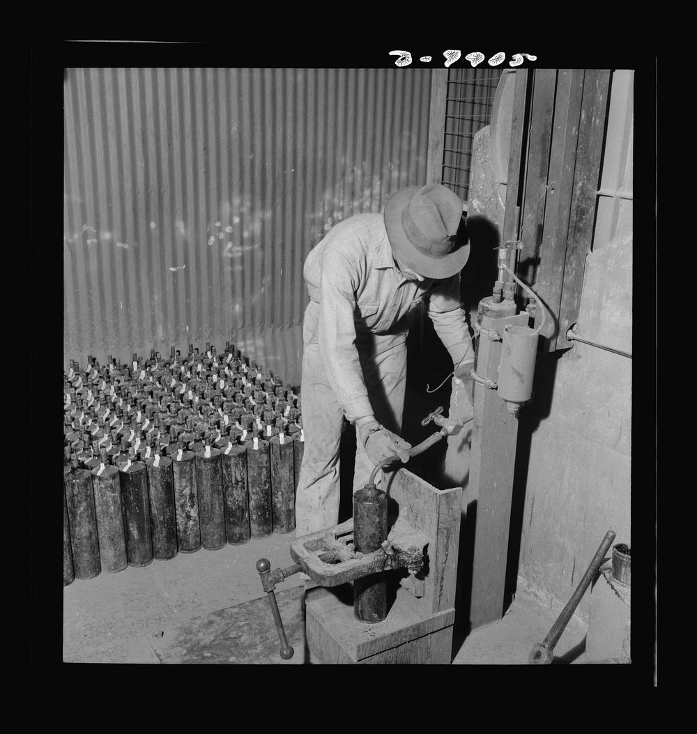 Production. Mercury. Filling flasks triple-distilled | Free Photo ...