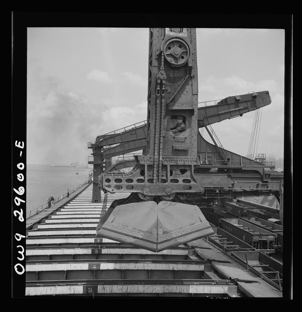 Cleveland, Ohio. Unloading iron ore | Free Photo - rawpixel