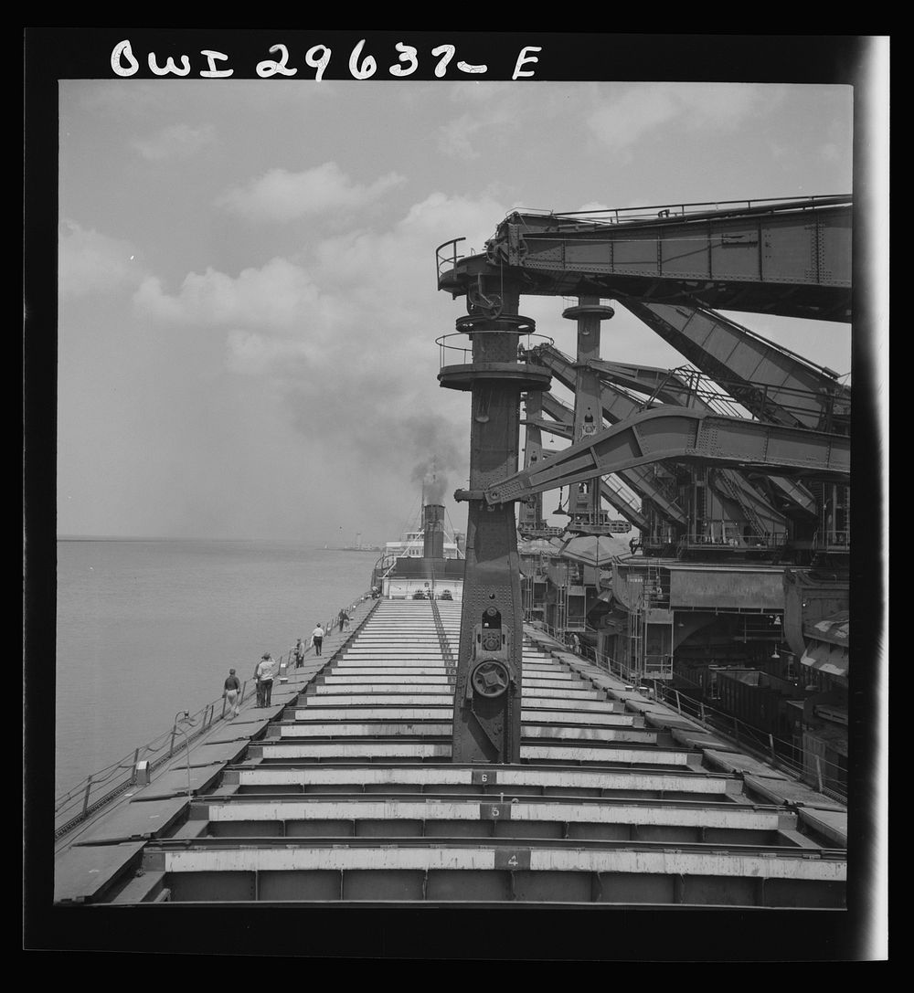 Cleveland, Ohio. Unloading iron ore | Free Photo - rawpixel