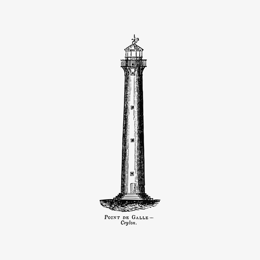 Vintage lighthouse illustration vector | Premium Vector Illustration ...