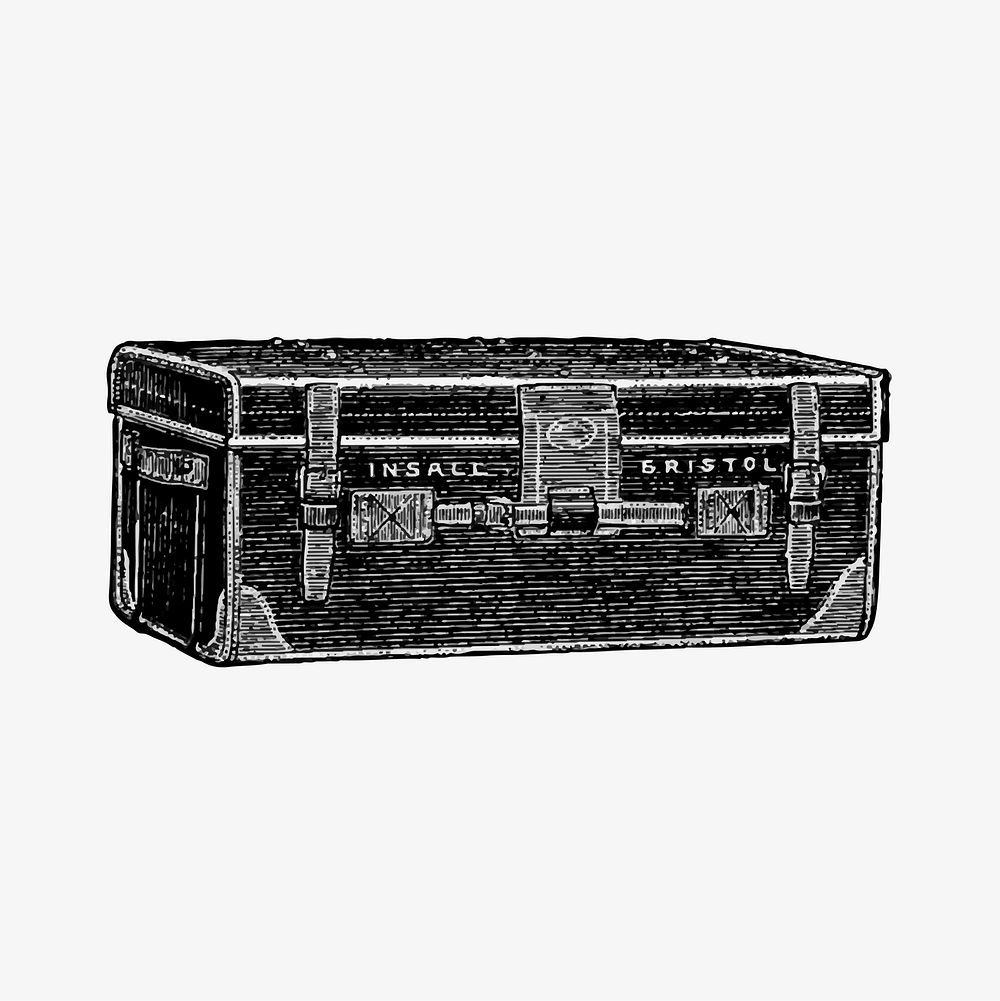 Chest box vintage style illustration | Premium Vector Illustration ...