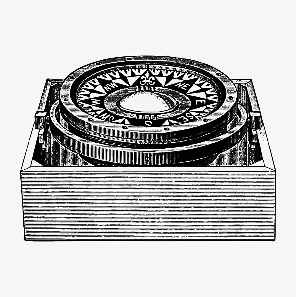 Marine's compass illustration vector | Premium Vector Illustration ...