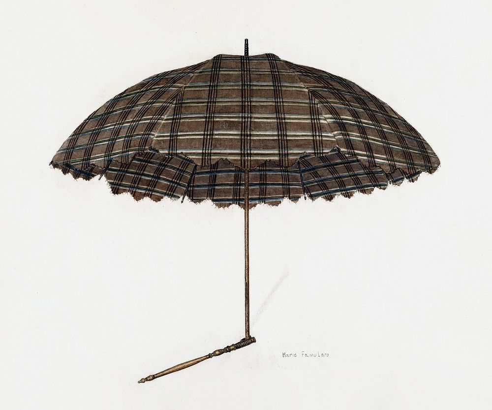Parasol (ca. 1939) Marie Famularo | Free Photo Illustration - rawpixel