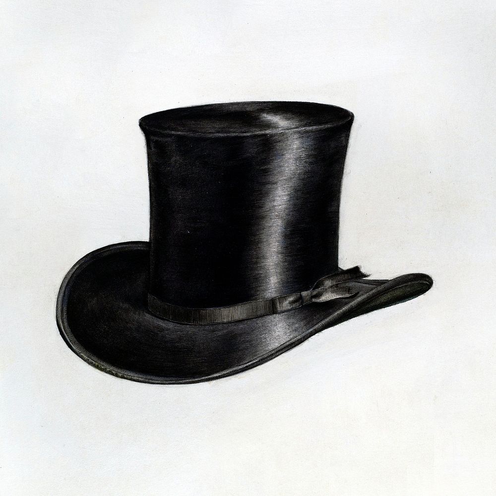Quaker Man's Hat (c. 1938) | Free Photo Illustration - rawpixel