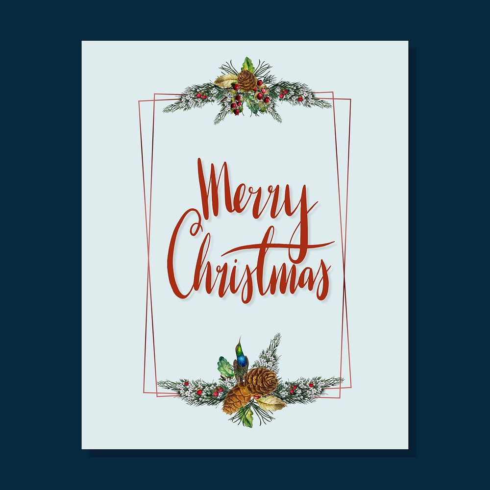 Merry Christmas card | Premium PSD - rawpixel