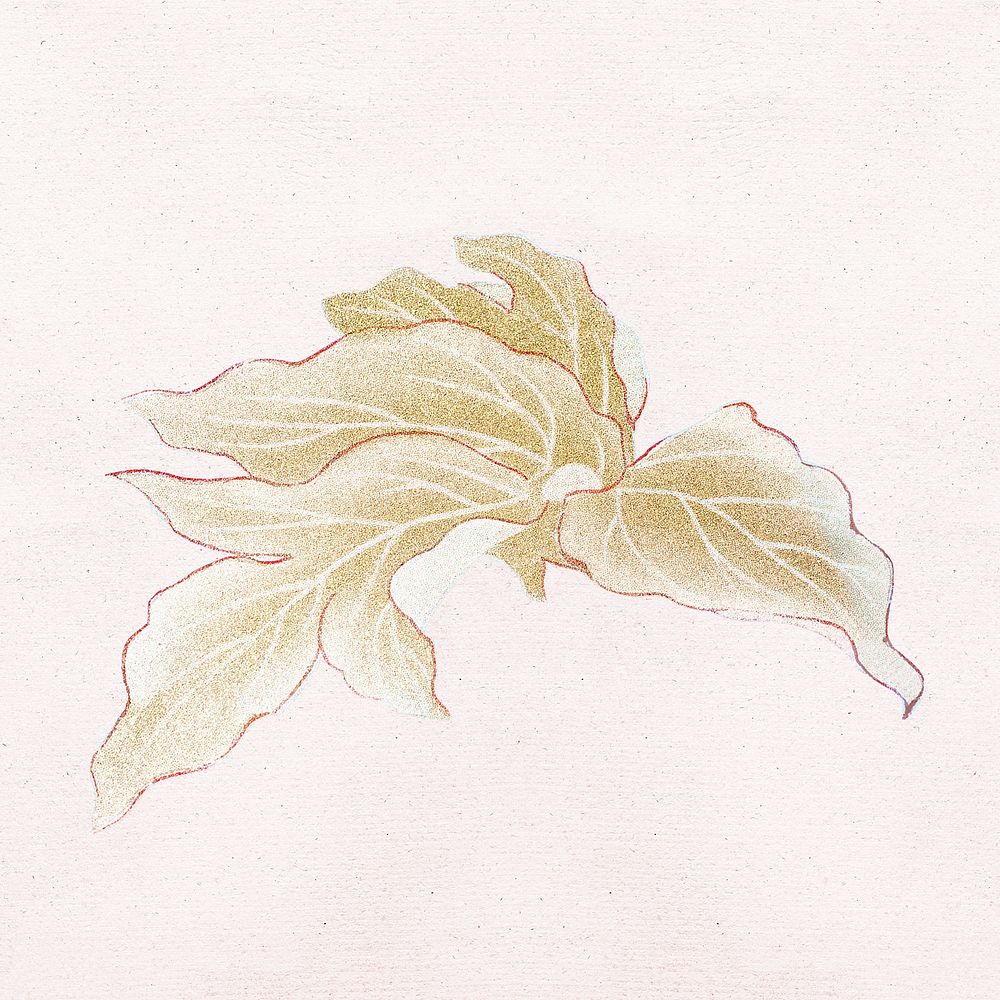 Vintage leaf design element, botanical | Premium PSD Illustration ...