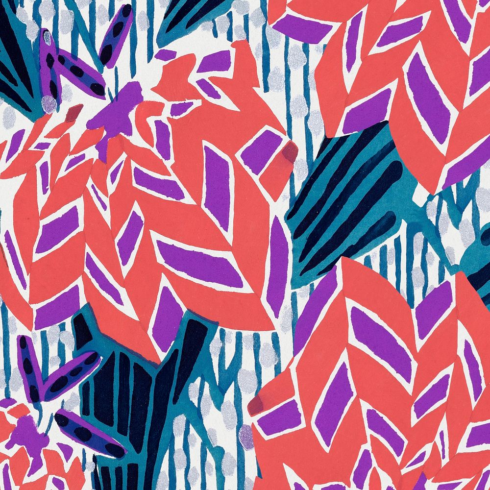 Aesthetic flower pattern background, Art | Premium Photo Illustration ...