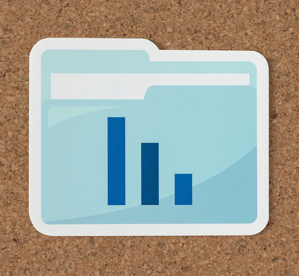 Business analysis report folder icon | Free Photo - rawpixel