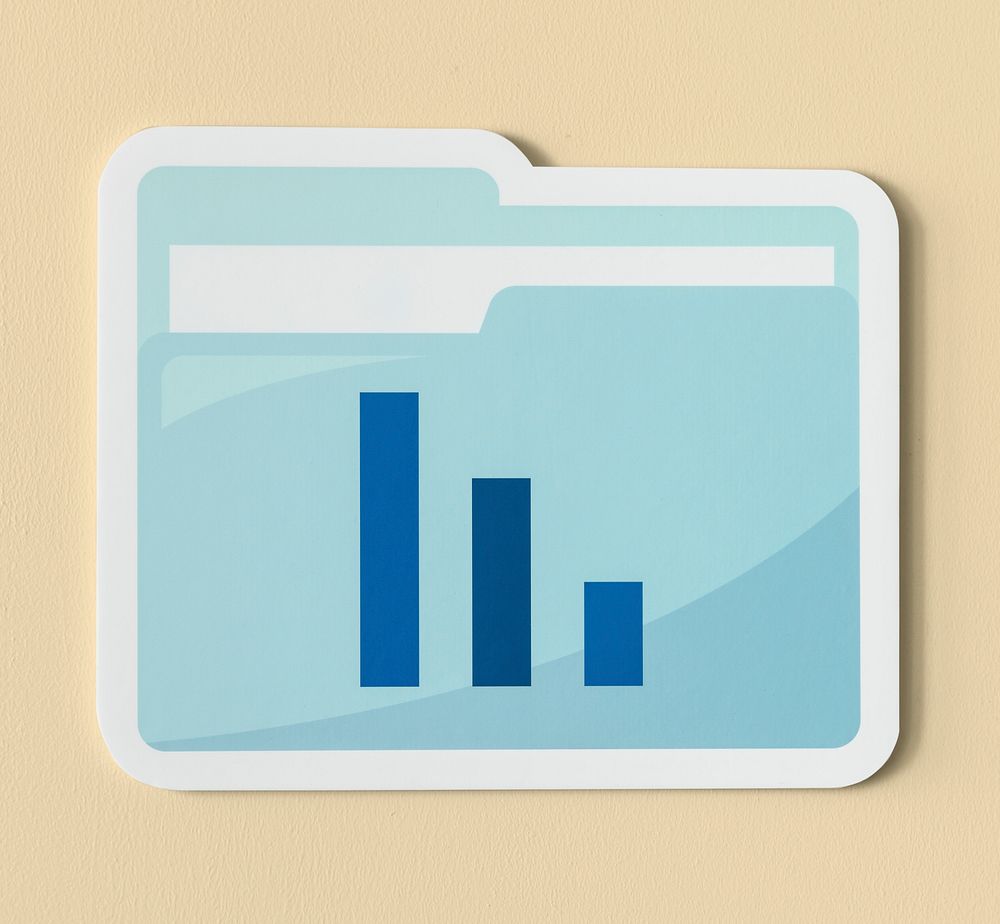 Business analysis report folder icon | Free Photo - rawpixel
