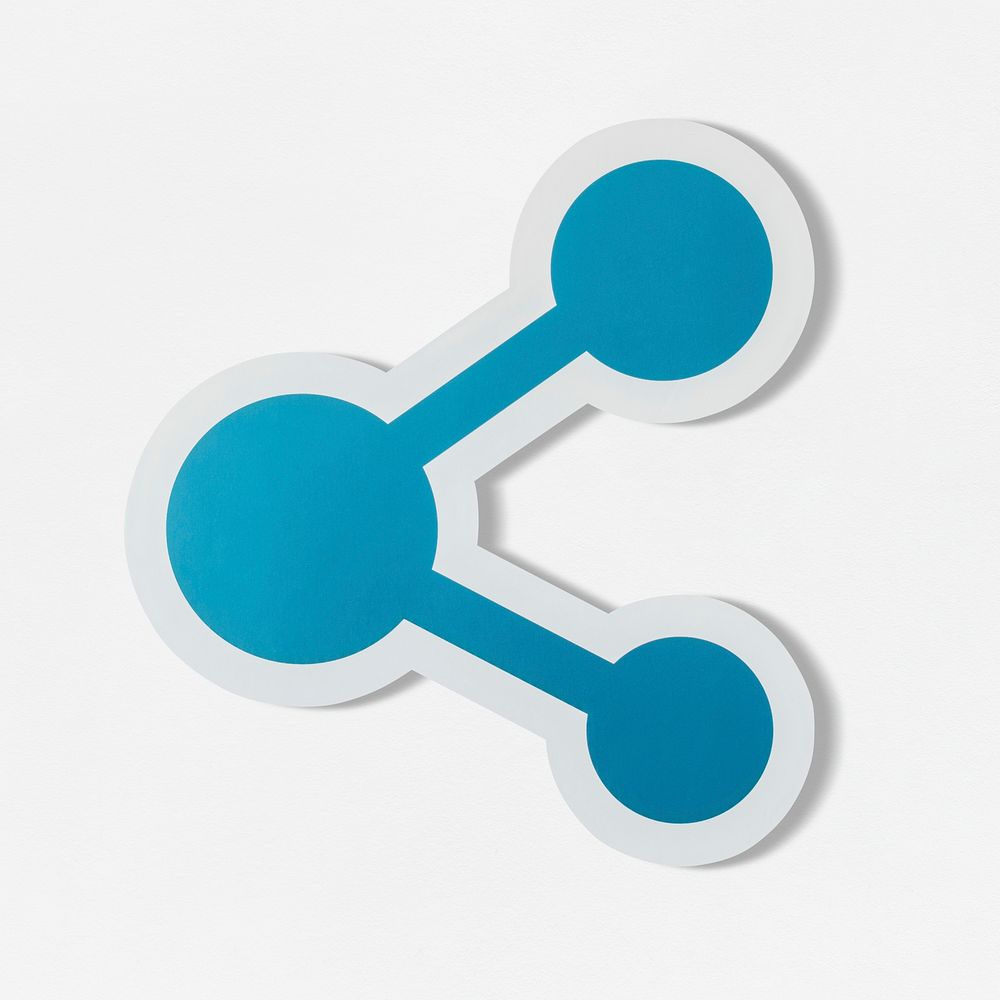 Symbol of sharing technology icon | Premium PSD - rawpixel