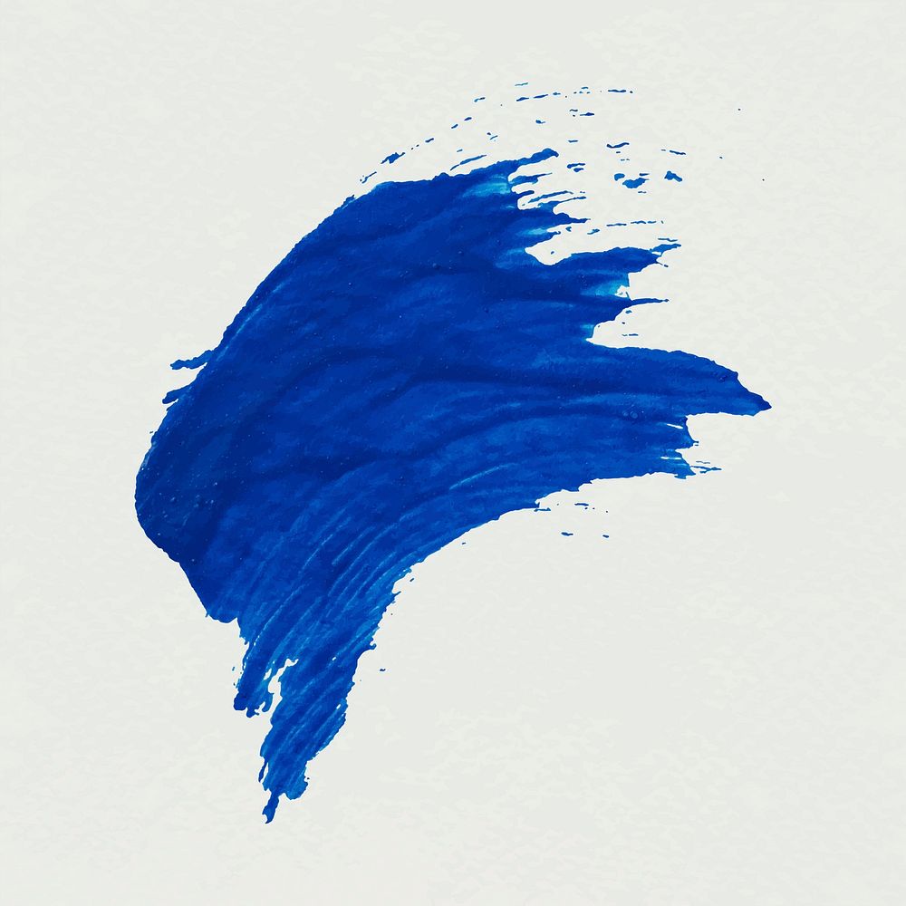 Blue brush stroke sample vector | Premium Vector - rawpixel
