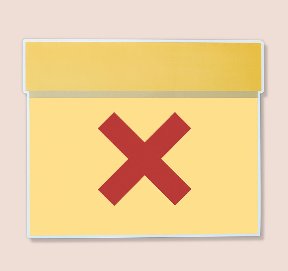 Box with a red x | Free Photo - rawpixel