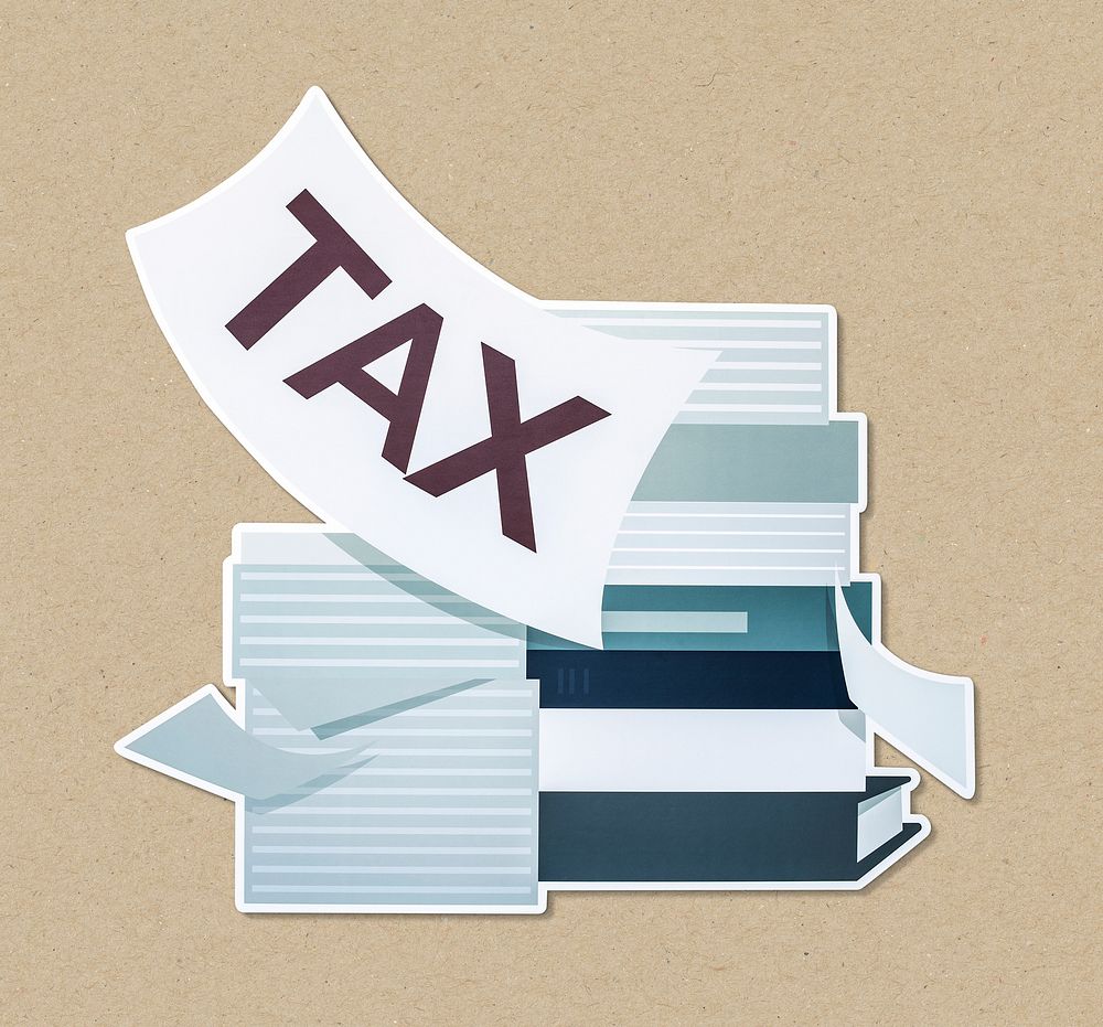 Stack of papers and tax | Free Photo - rawpixel