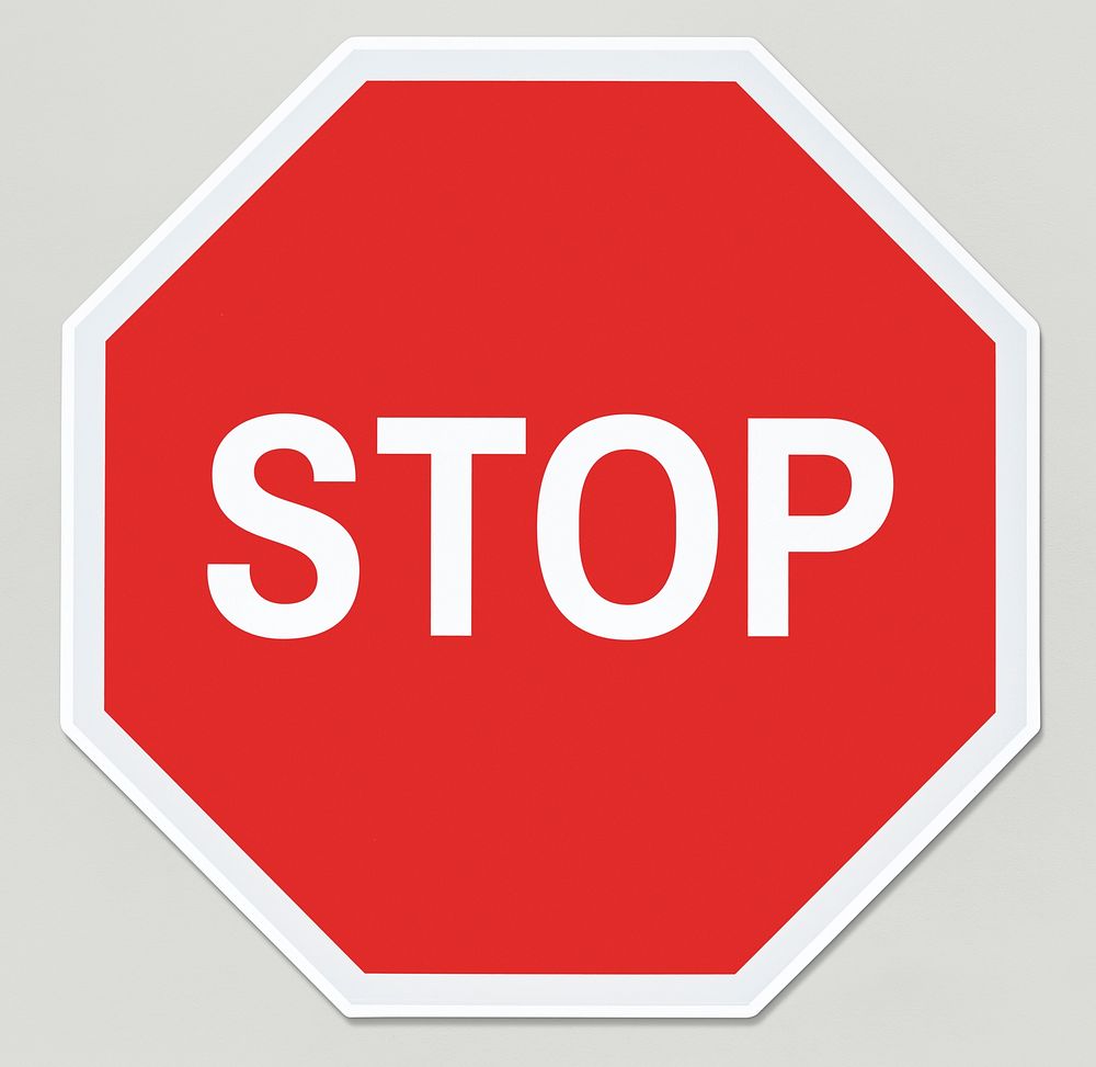 Stop street sign vector illustration | Premium Photo - rawpixel