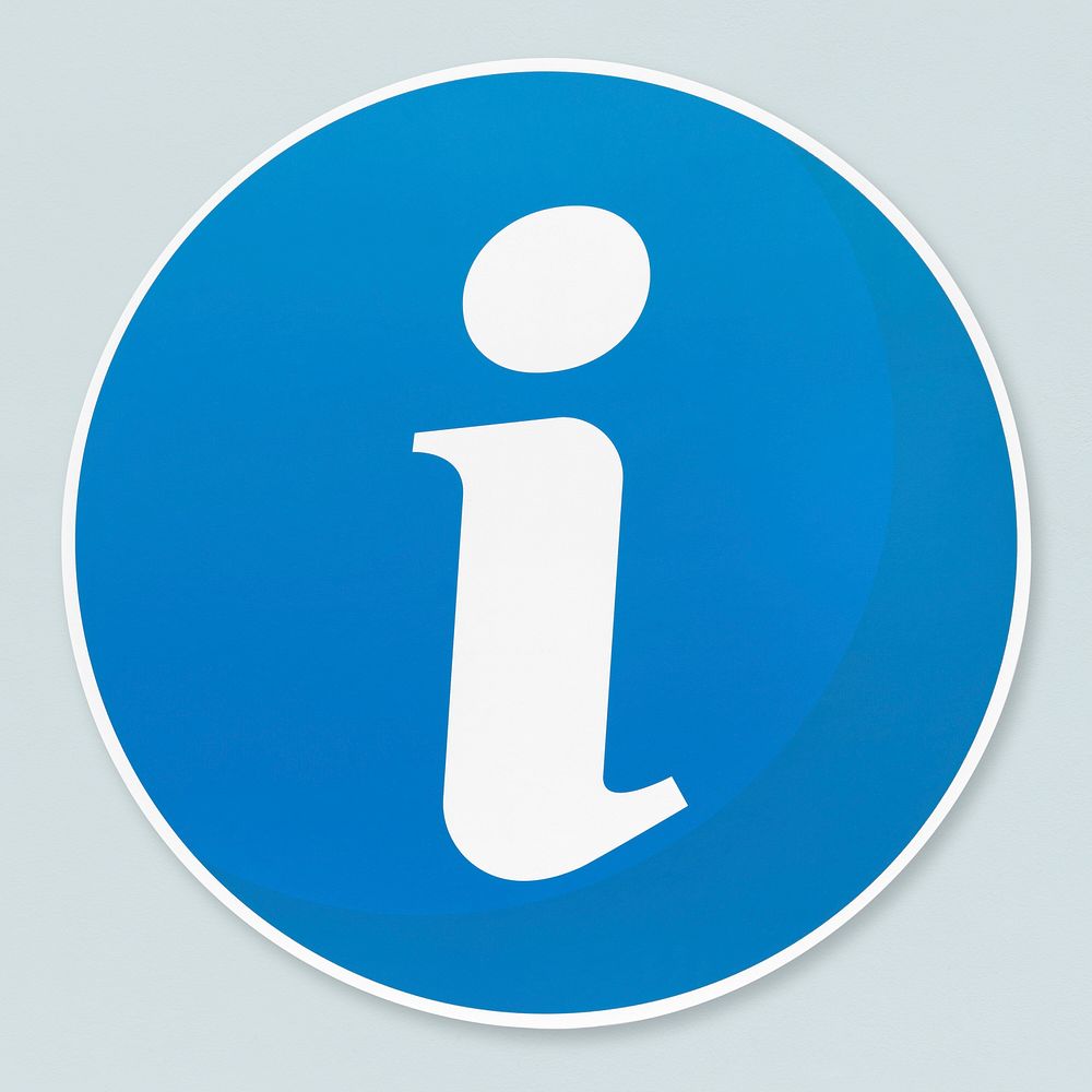 Round circle Information icon vector | Free Photo - rawpixel