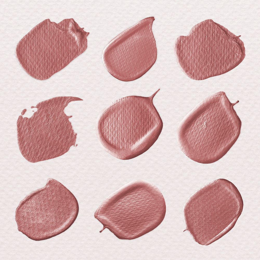 Dark pink paintbrush strokes collection | Premium PSD - rawpixel