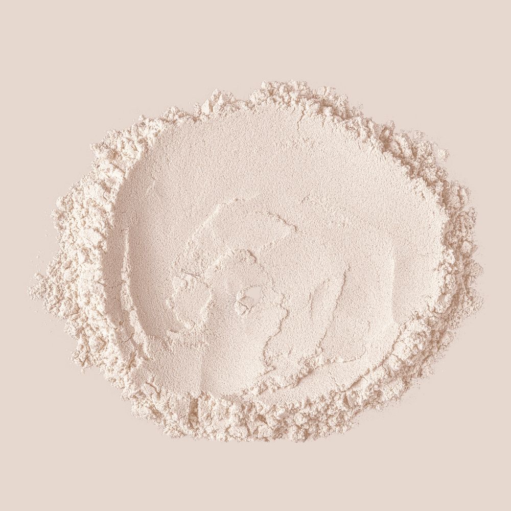 Beige powder, collage element design | Premium PSD - rawpixel