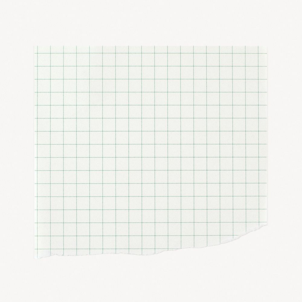 Green torn grid paper note, | Free Photo - rawpixel