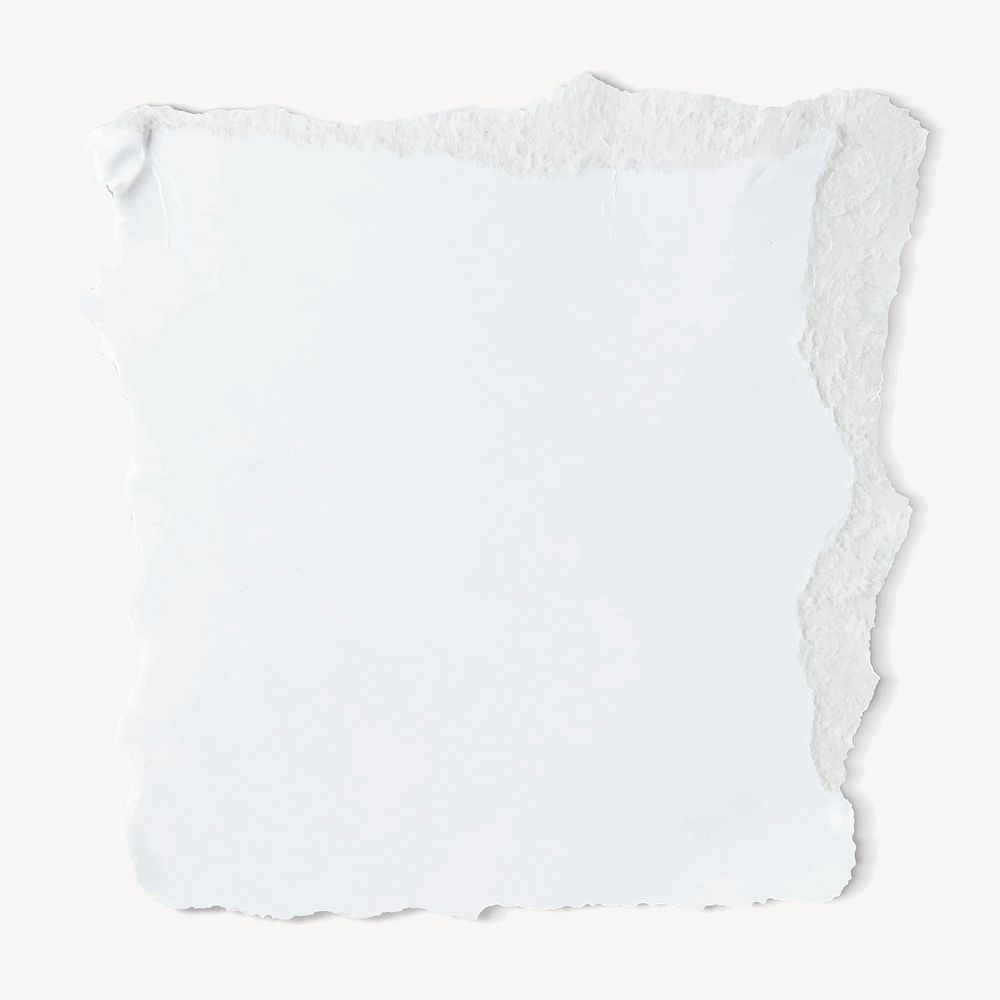 Ripped white paper collage element | Premium Vector - rawpixel