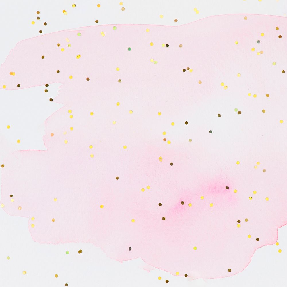Gold glittery pink watercolor background | Free Photo - rawpixel