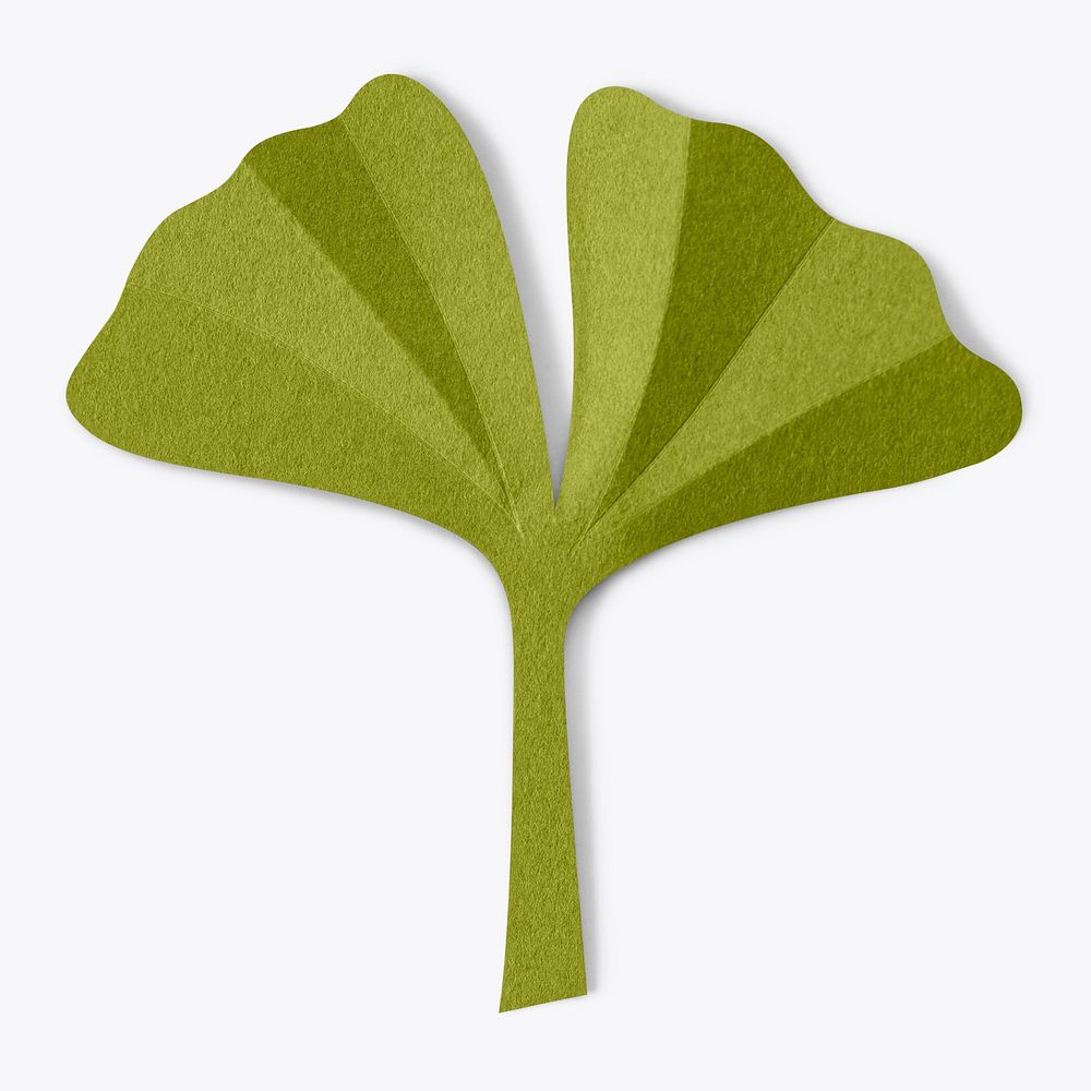 Paper craft ginkgo leaf psd | Premium PSD - rawpixel