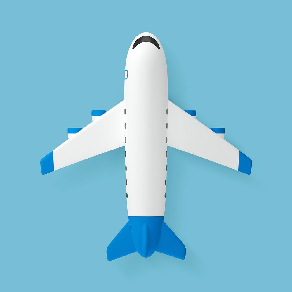 3D plane collage element, top | Premium PSD - rawpixel