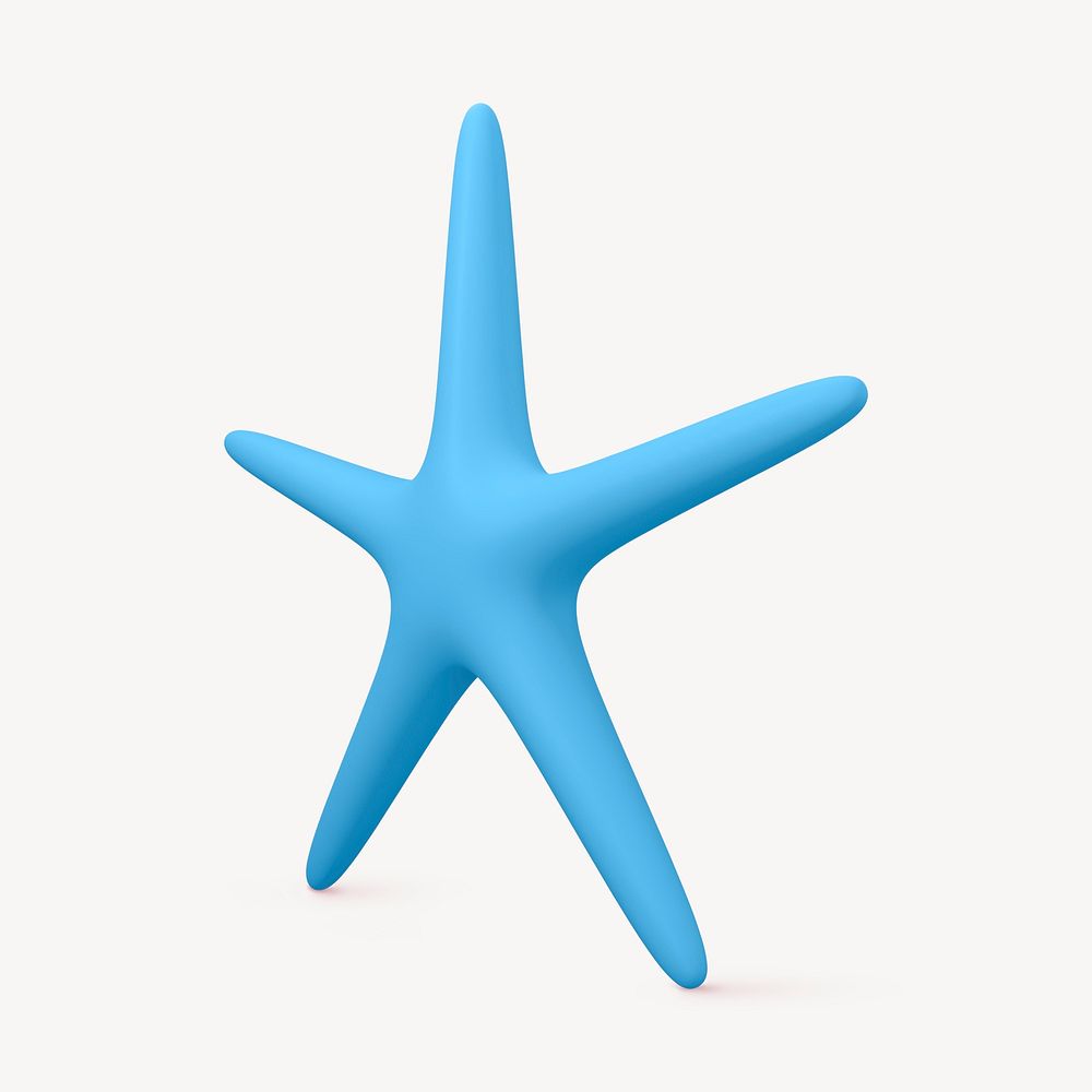 Starfish 3D collage element, design | Premium PSD Illustration - rawpixel