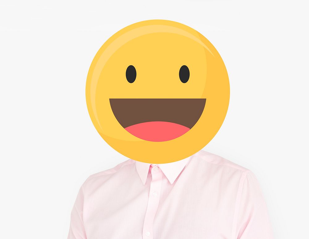 Smiley face emoji portrait man | Free Photo - rawpixel