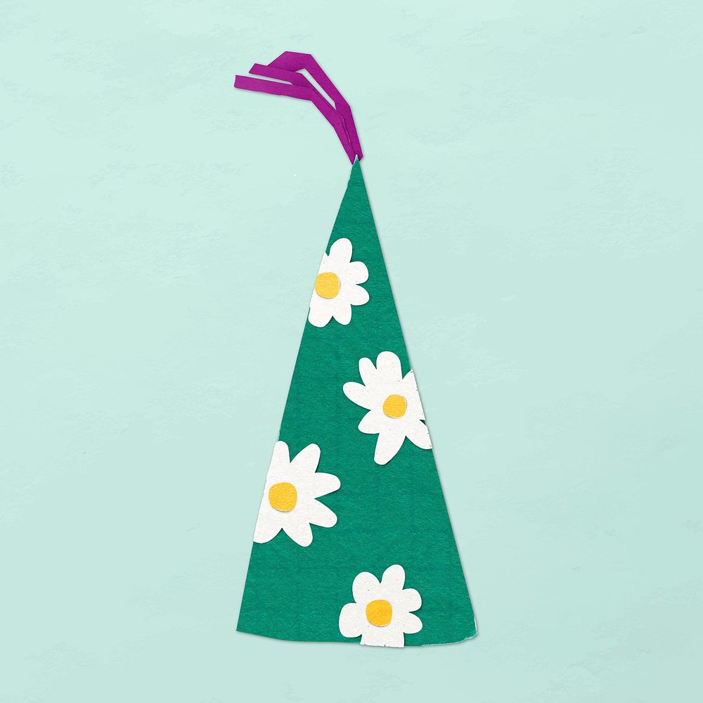 Party hat collage element, paper | Premium Vector - rawpixel