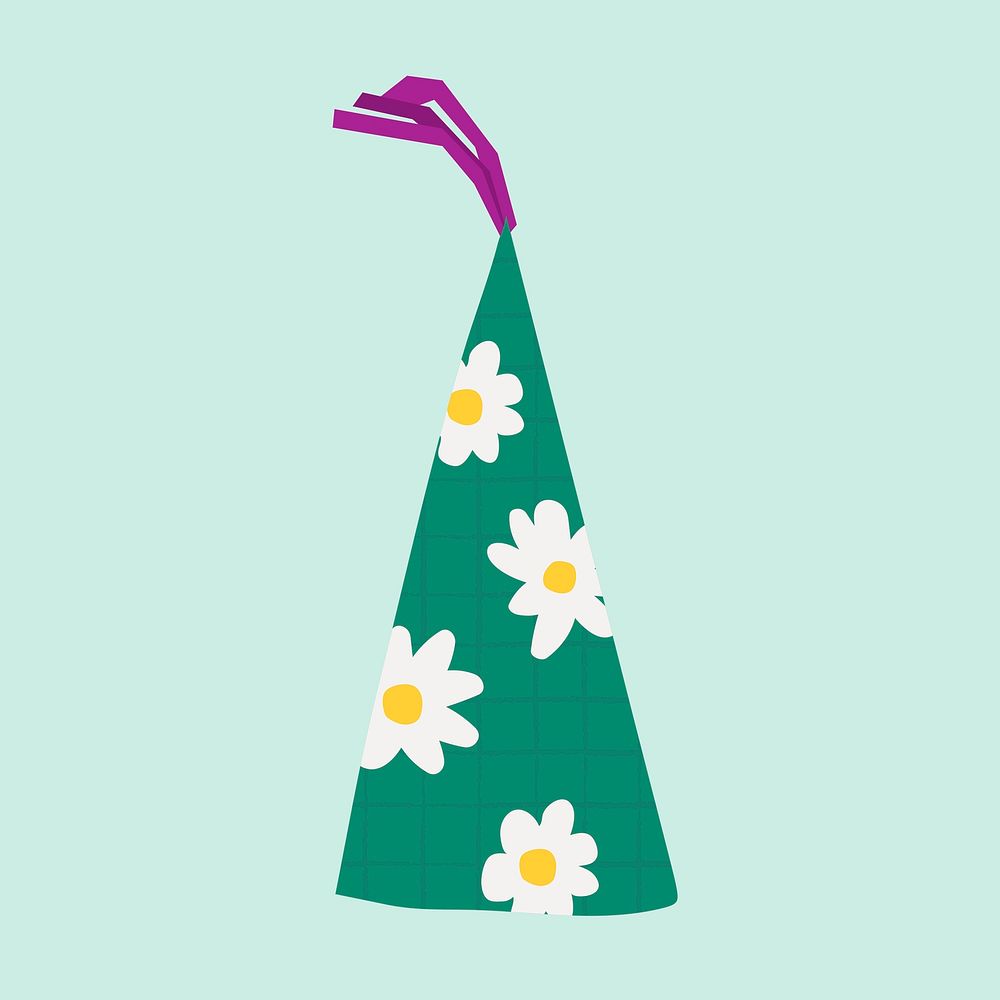 Party hat sticker, party design | PSD - rawpixel