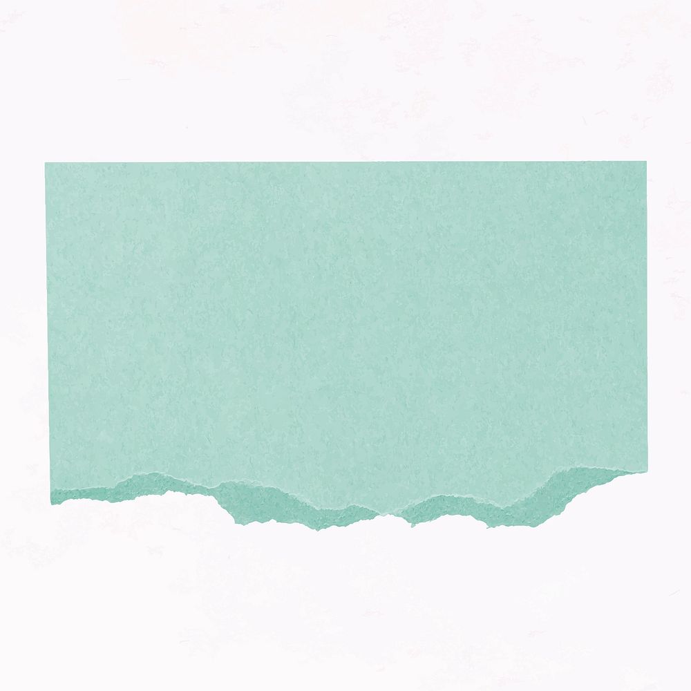 Green torn paper sticker, scrapbook | Premium Vector - rawpixel