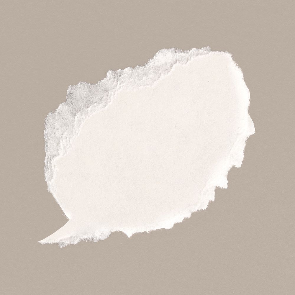 Speech bubble collage element, torn | Premium Photo - rawpixel