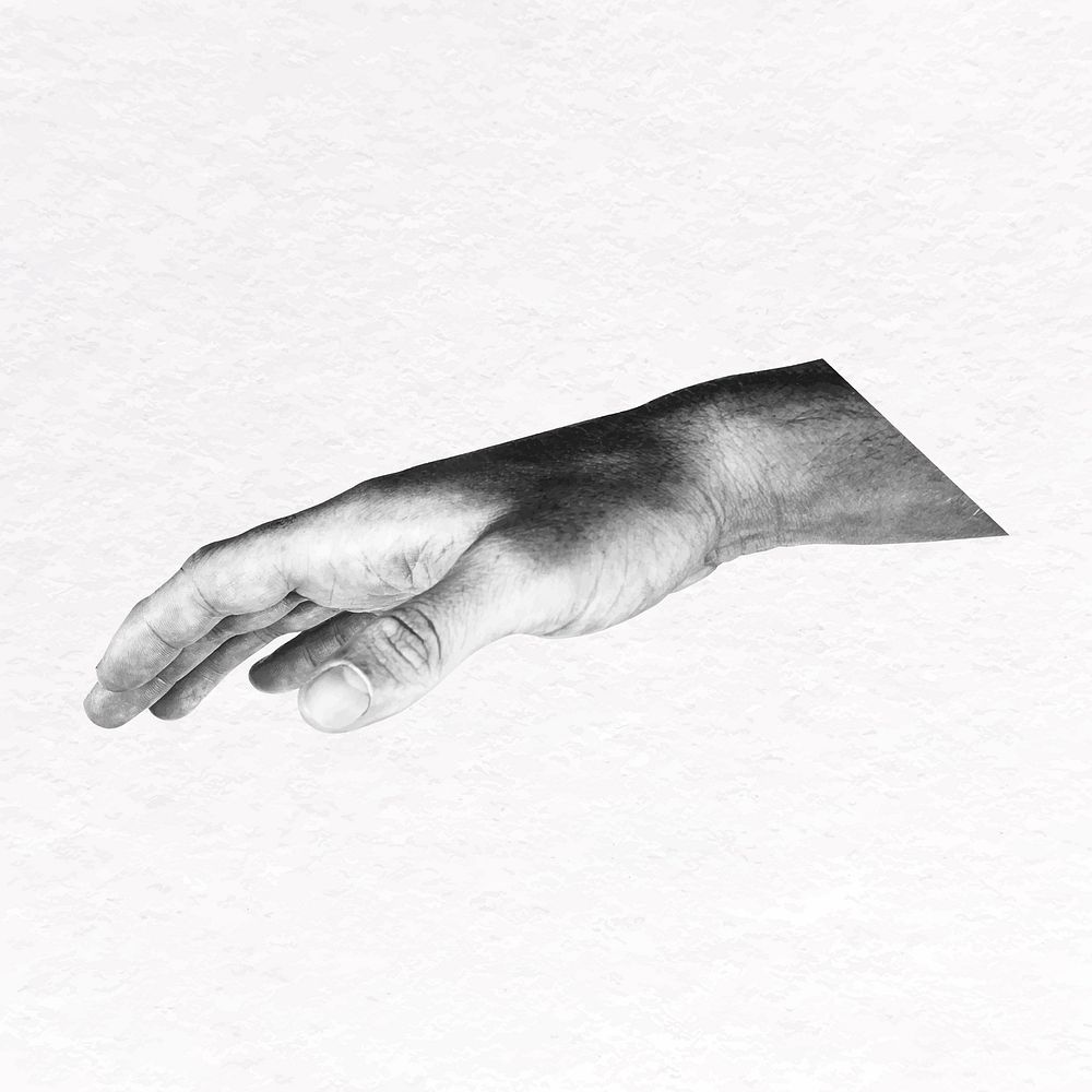 Hand reaching collage element vector, | Premium Vector - rawpixel