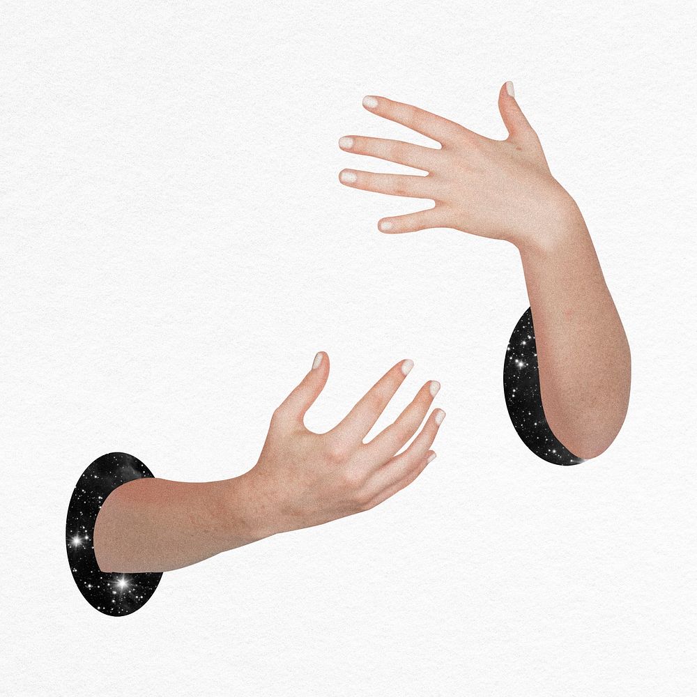 Arms reaching out from black | Free Photo - rawpixel