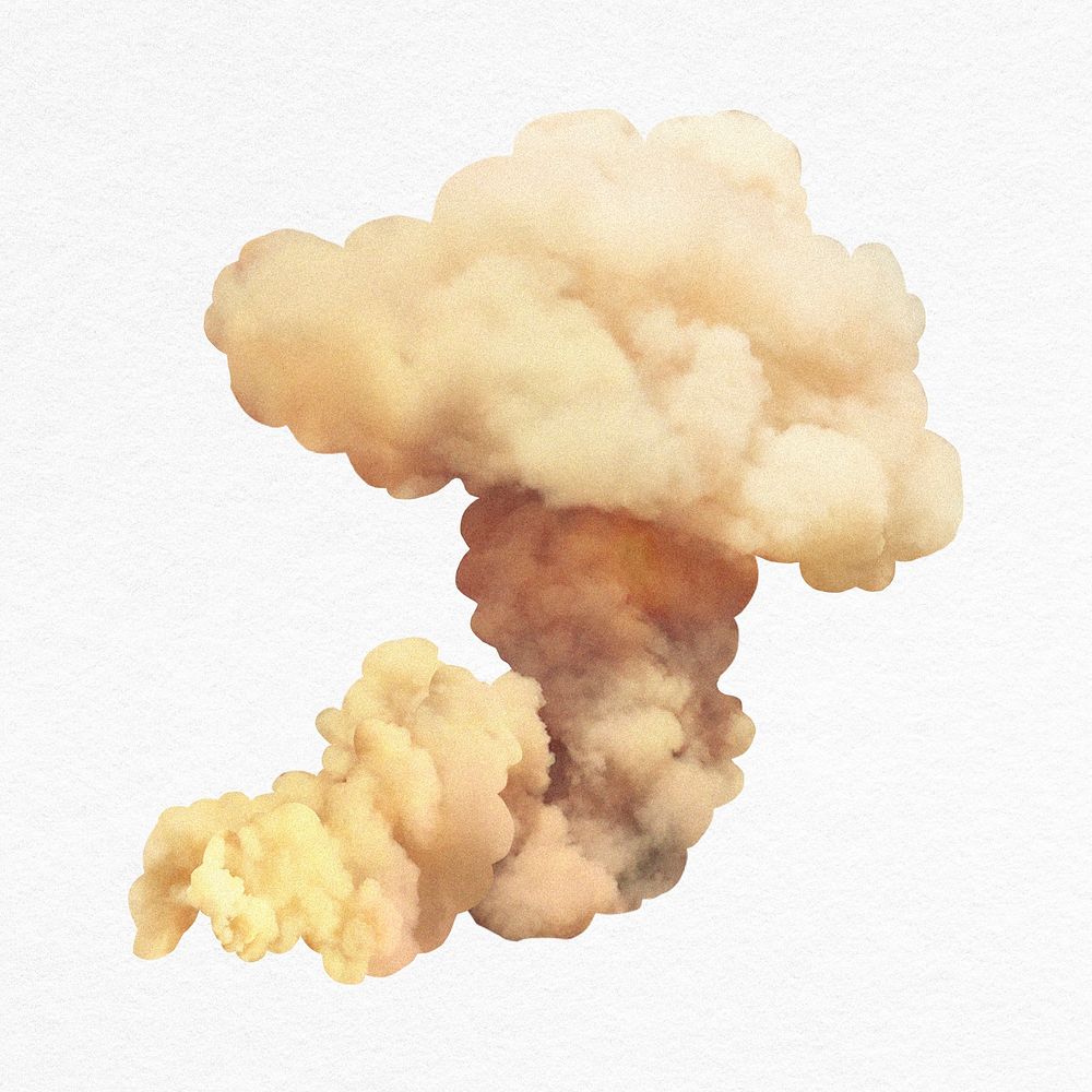 Smoke collage element, industrial air | Premium PSD - rawpixel