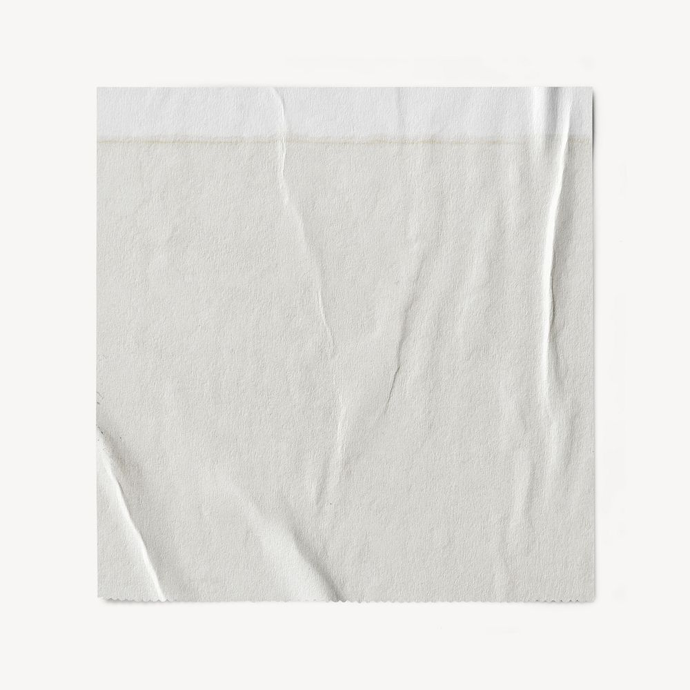 Wrinkled memo note collage element, | Premium PSD - rawpixel