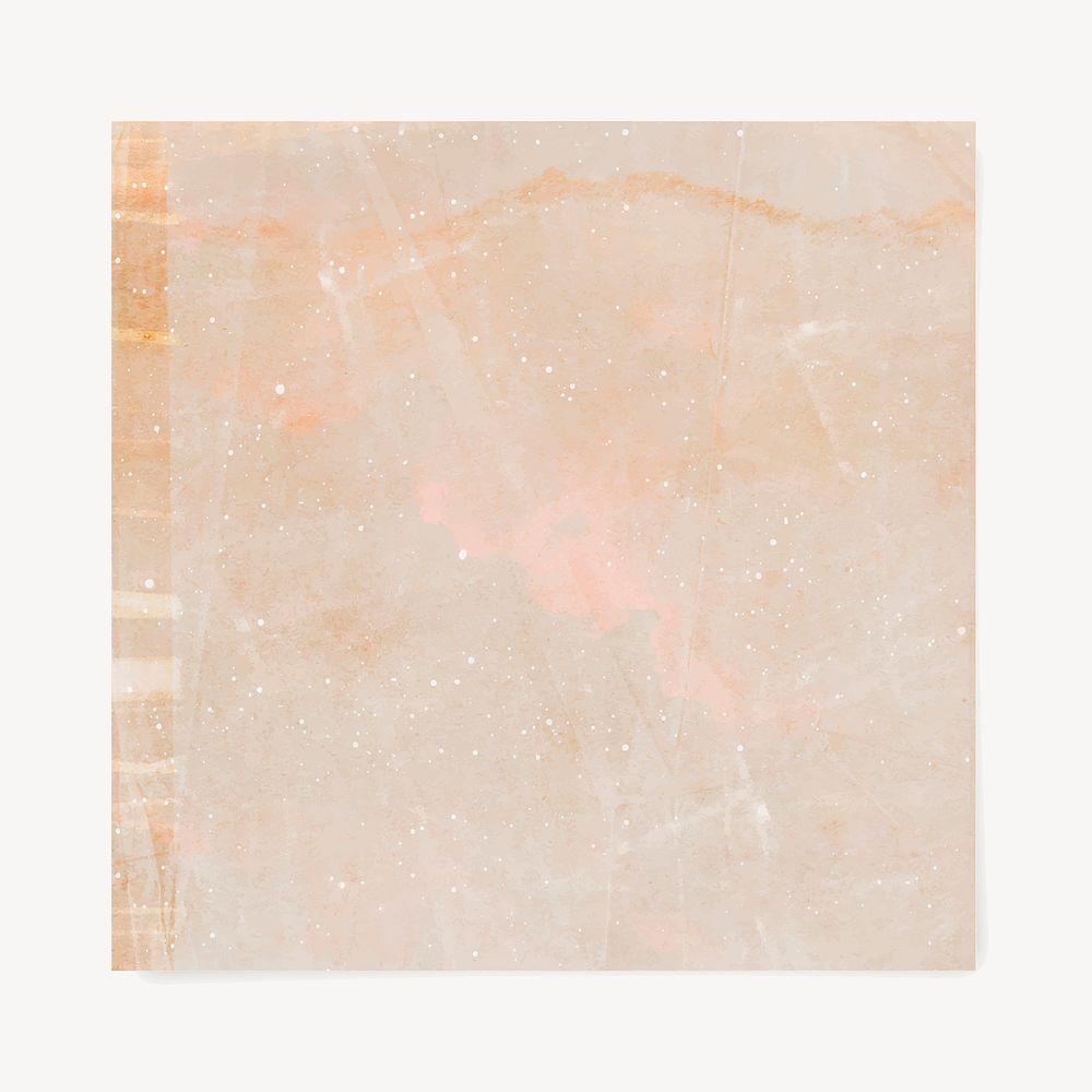 Wrinkled aesthetic memo note, square | Premium Vector - rawpixel