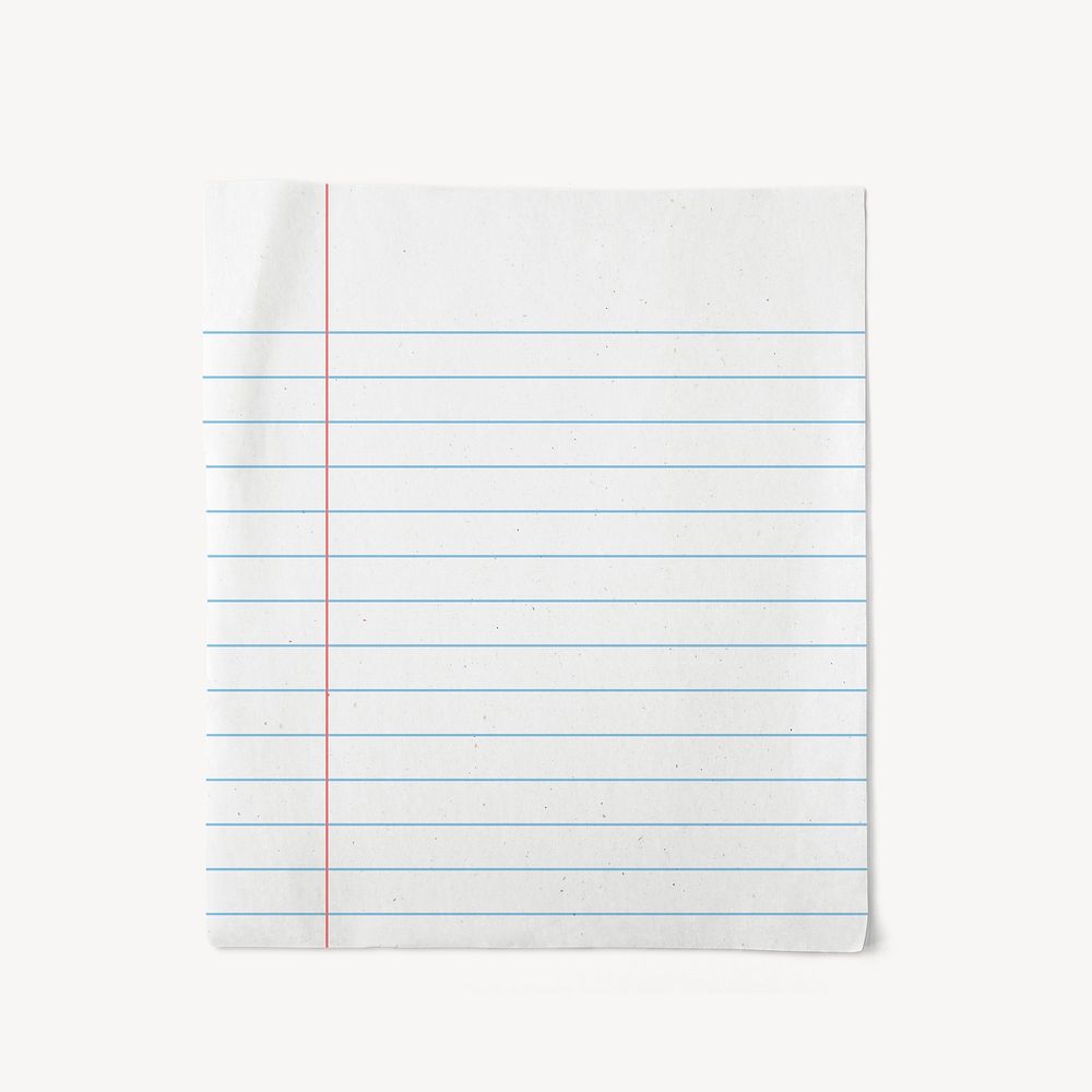 Lined notebook paper page, stationery | Free Photo - rawpixel
