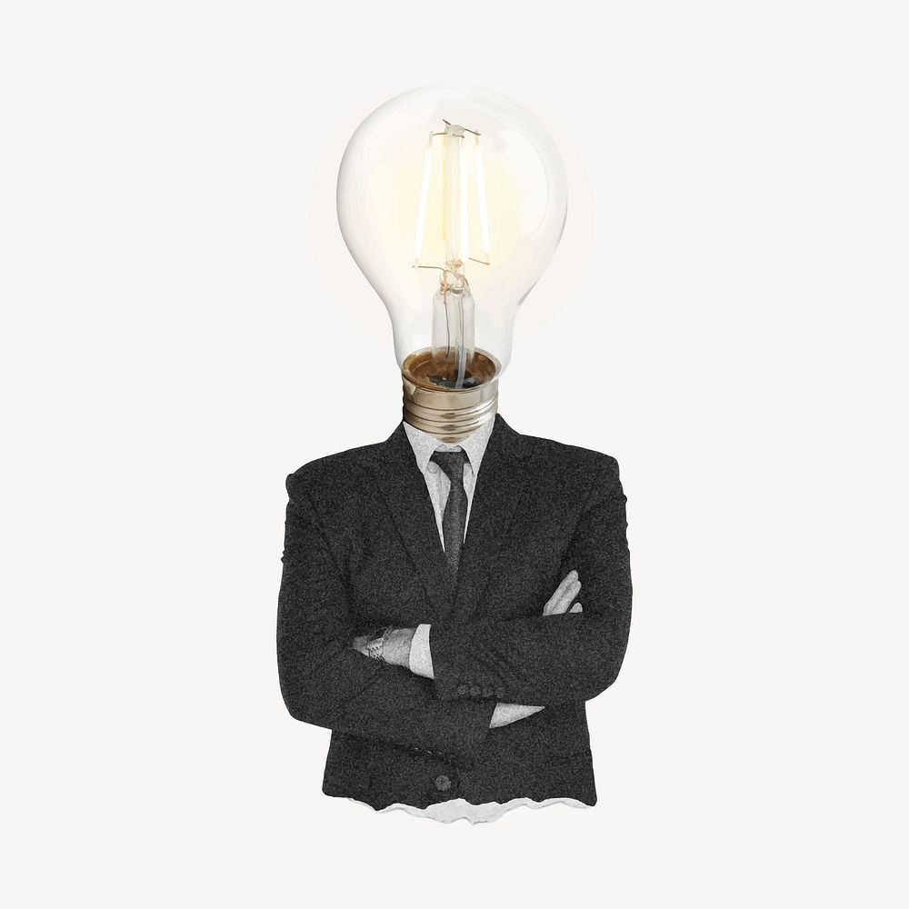 Business man with light bulb | Premium Vector - rawpixel