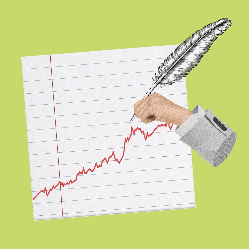 Writing graph with quill on paper | Premium Vector - rawpixel