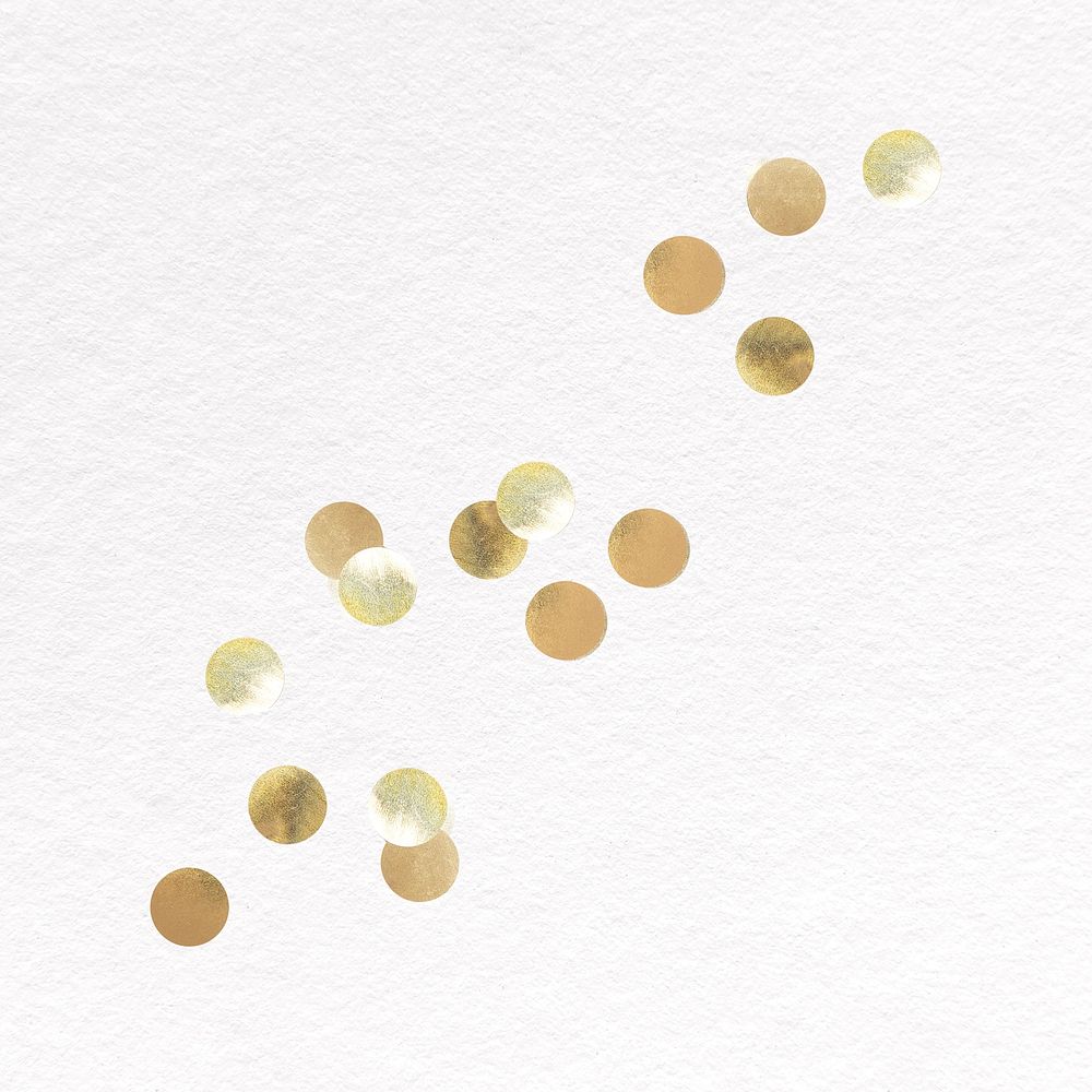 Gold glitter shape, sequin collage | PSD - rawpixel