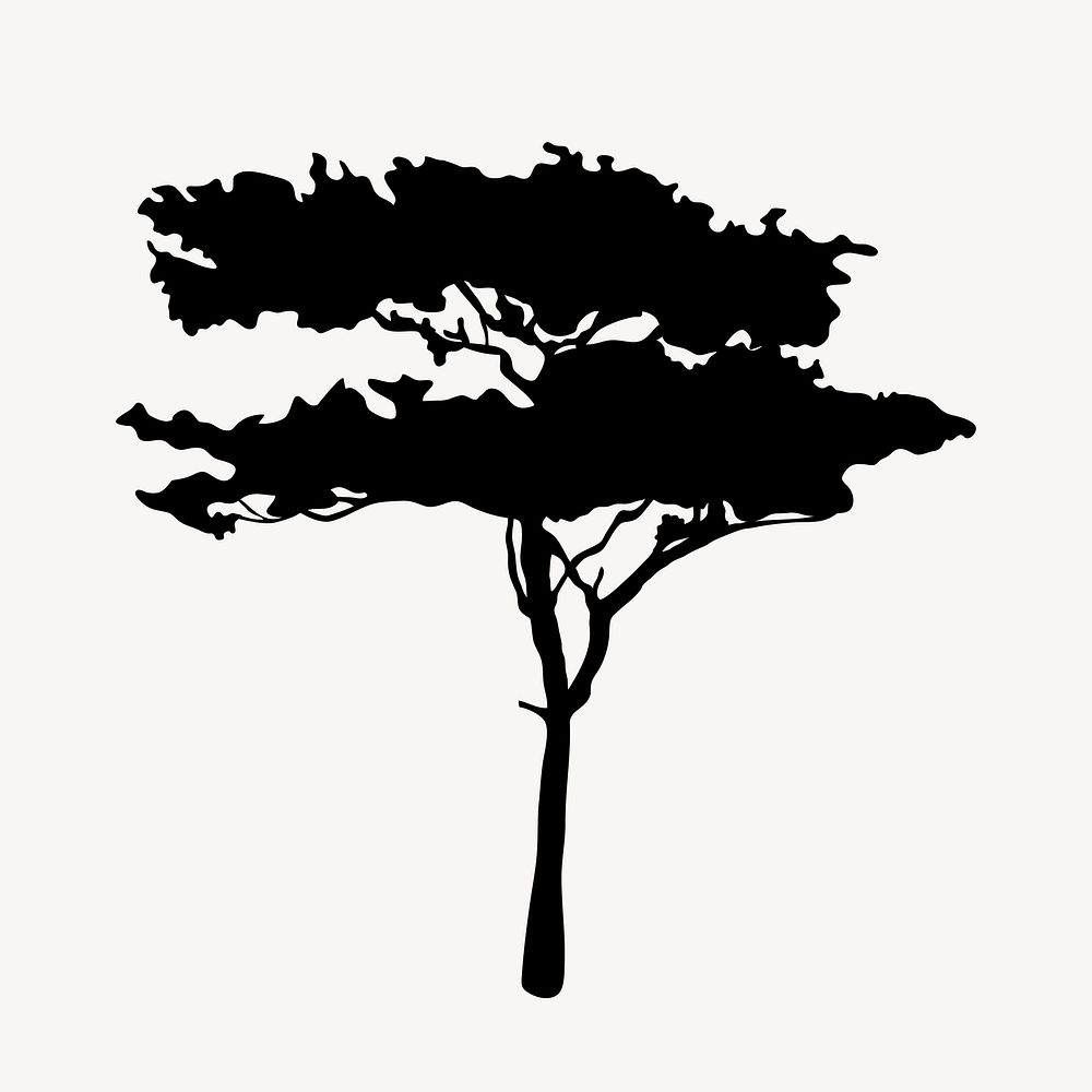 Gum tree silhouette, plant collage | Premium Vector - rawpixel